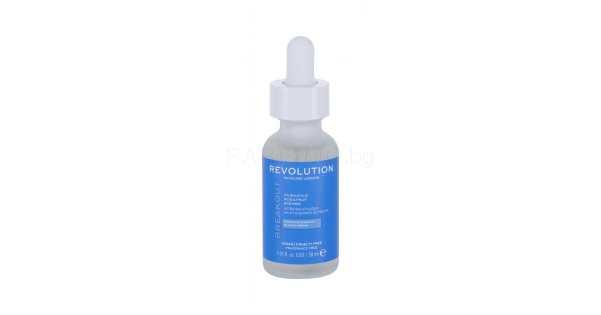 Revolution Skincare Breakout Strength Serum 2% Salicylic Acid & Fruit ... Revolution Skincare Breakout Strength Serum 2% Salicylic Acid & Fruit ...