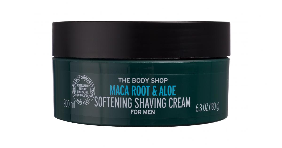 The Body Shop Maca Root & Aloe Softening Shaving Cream Кремове за ...