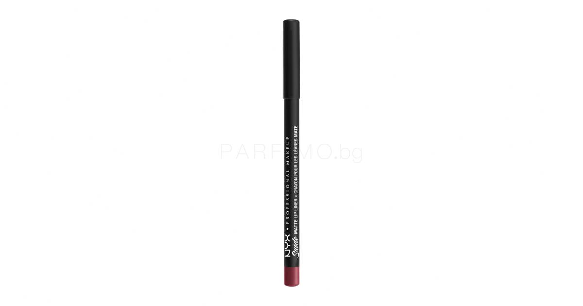 NYX Professional Makeup Suède Matte Lip Liner Молив за устни за жени 1 ...