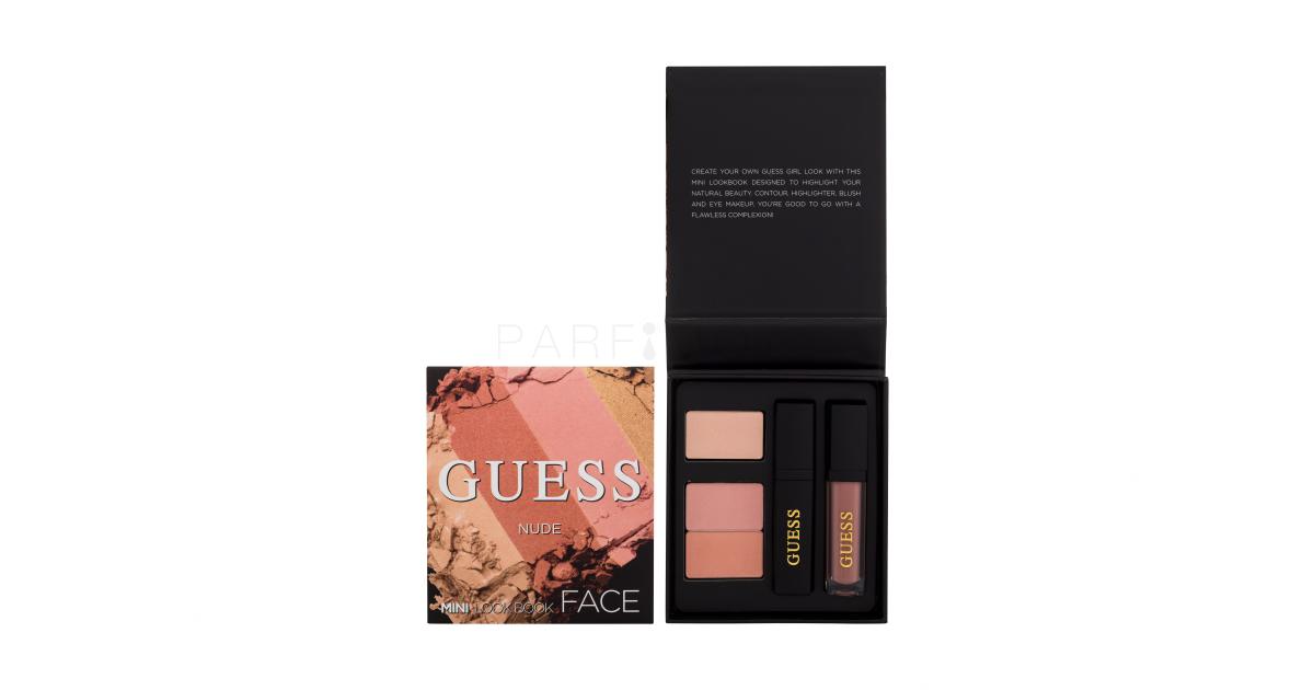 GUESS Look Book Mini Face Подаръчен комплект руж 2 x 2 g + хайлайтър 2 ...