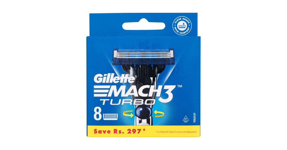 Gillette Mach3 Turbo Резервни ножчета за мъже Комплект | Parfimo.bg