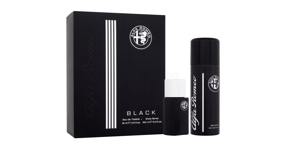 Alfa Romeo Black Подаръчен комплект EDT 15 ml + спрей за тяло 150 ml ...
