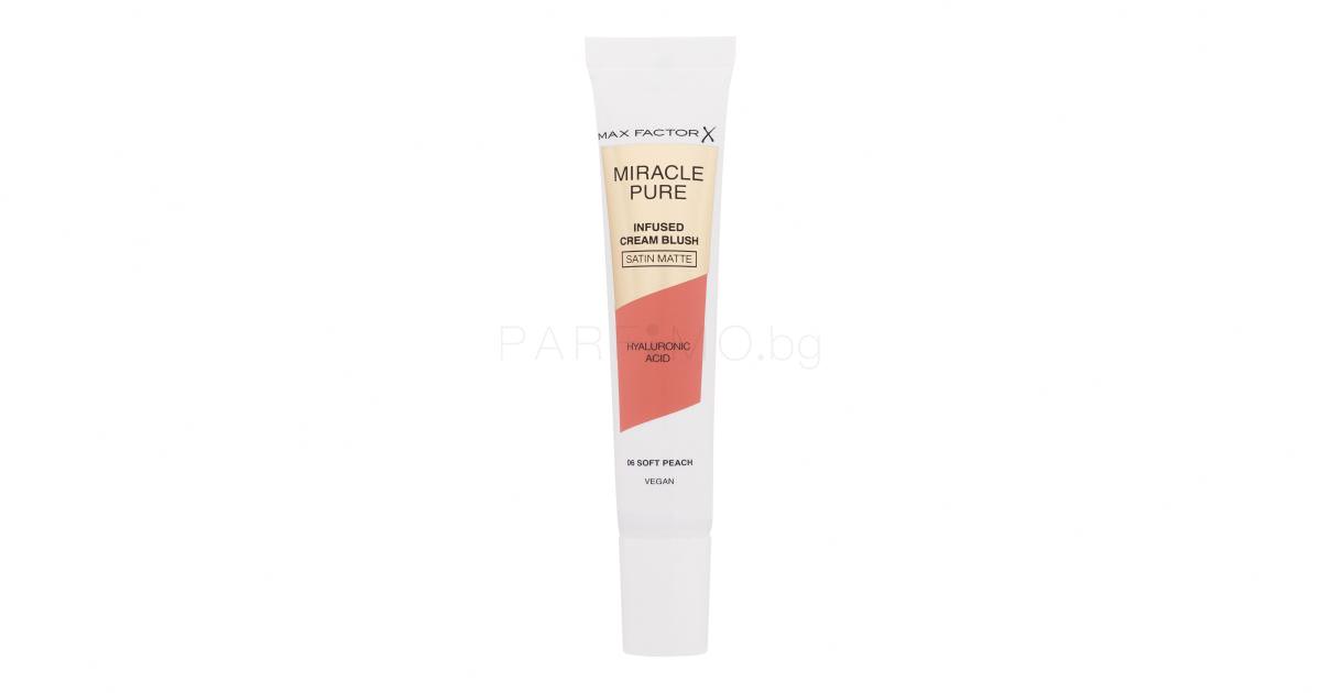 Max Factor Miracle Pure Infused Cream Blush Руж за жени 15 ml Нюанс 06 ...