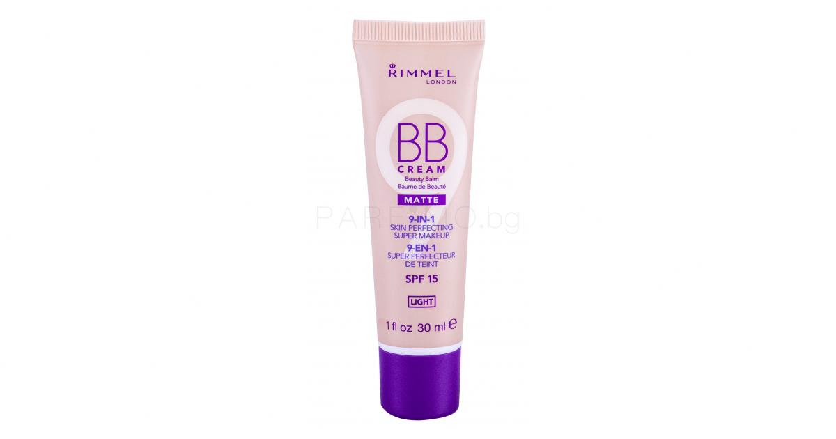 Rimmel London BB Cream 9in1 Matte SPF15 BB крем за жени 30 ml Нюанс Light | Parfimo.bg