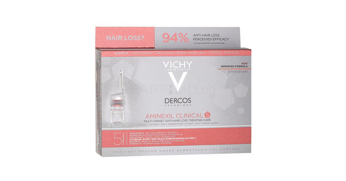 Vichy Dercos Aminexil Clinical 5 Серум за коса за жени 21x6 ml | Parfimo.bg