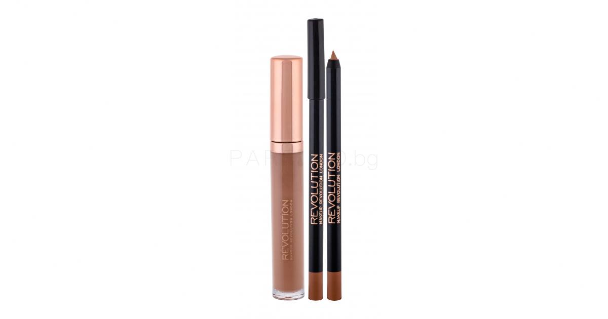Makeup Revolution London Retro Luxe Gloss Lip Kit Подаръчен комплект ...