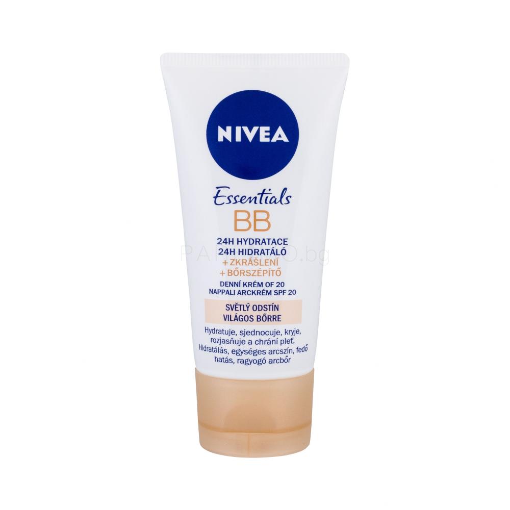 Nivea BB Cream 5in1 Day Cream SPF20 BB крем за жени 50 ml Нюанс Light ...