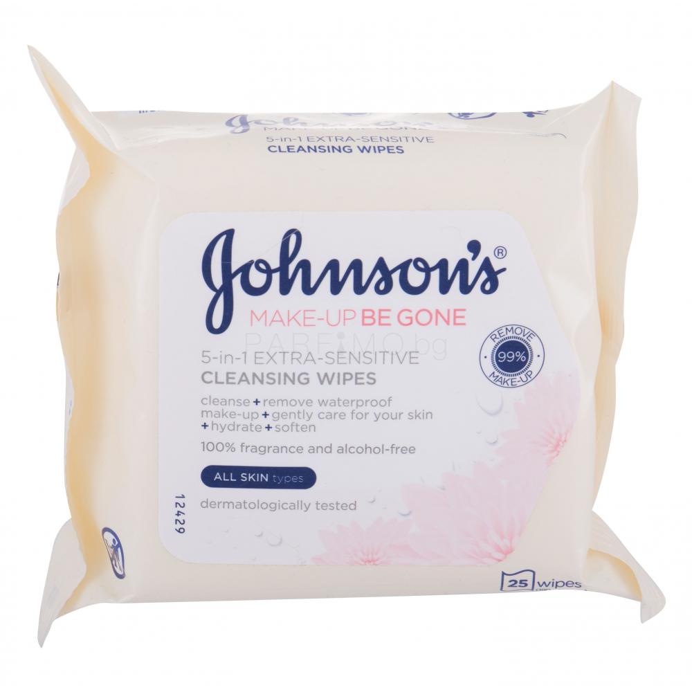 Johnson´s Face Care Extra Sensitive Почистващи кърпички за жени ...