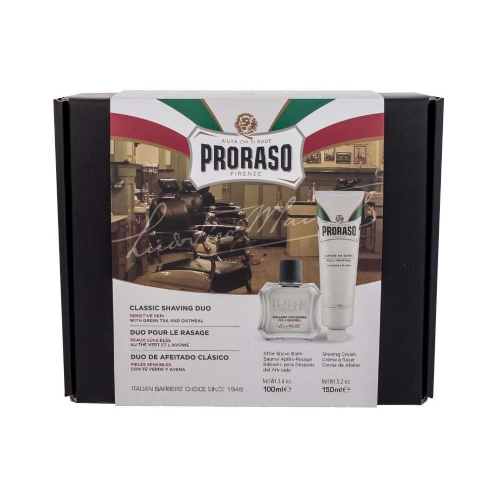 PRORASO White Classic Shaving Duo Подаръчен комплект афтършейв балсам ...