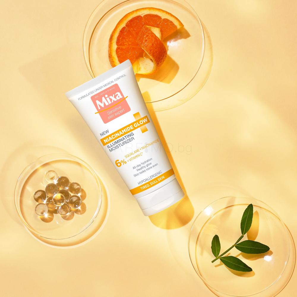 Mixa Niacinamide Glow Illuminating Moisturizer Дневни кремове за лице ...