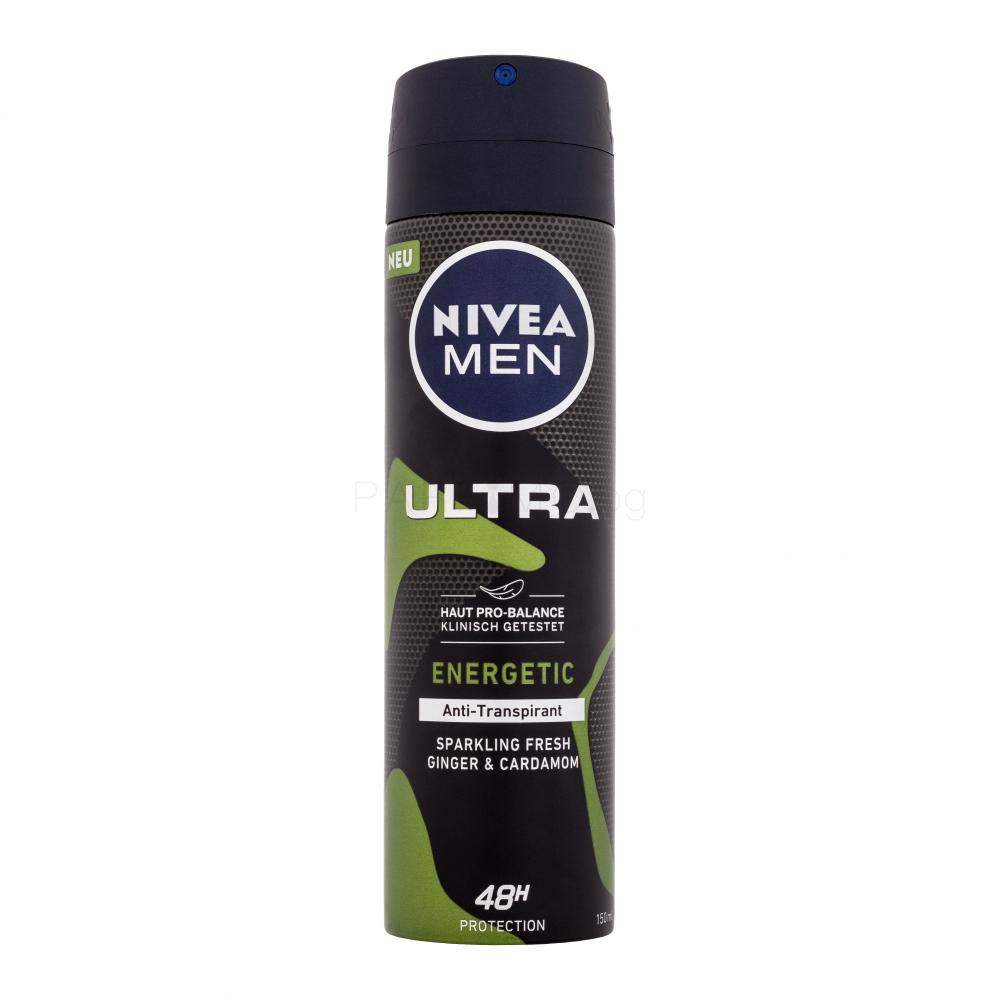 Nivea Men Ultra Energetic Антиперспирант за мъже 150 ml | Parfimo.bg