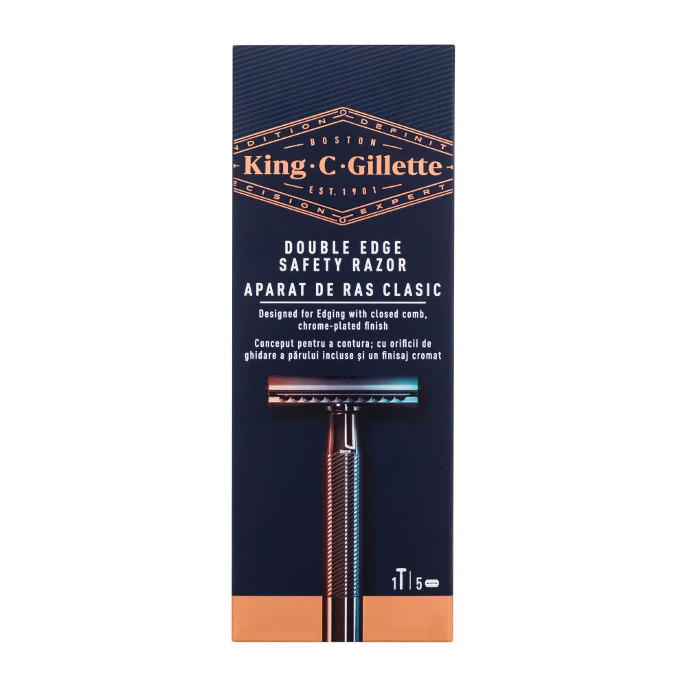 Gillette King C. Double Edge Safety Razor Самобръсначка за мъже ...