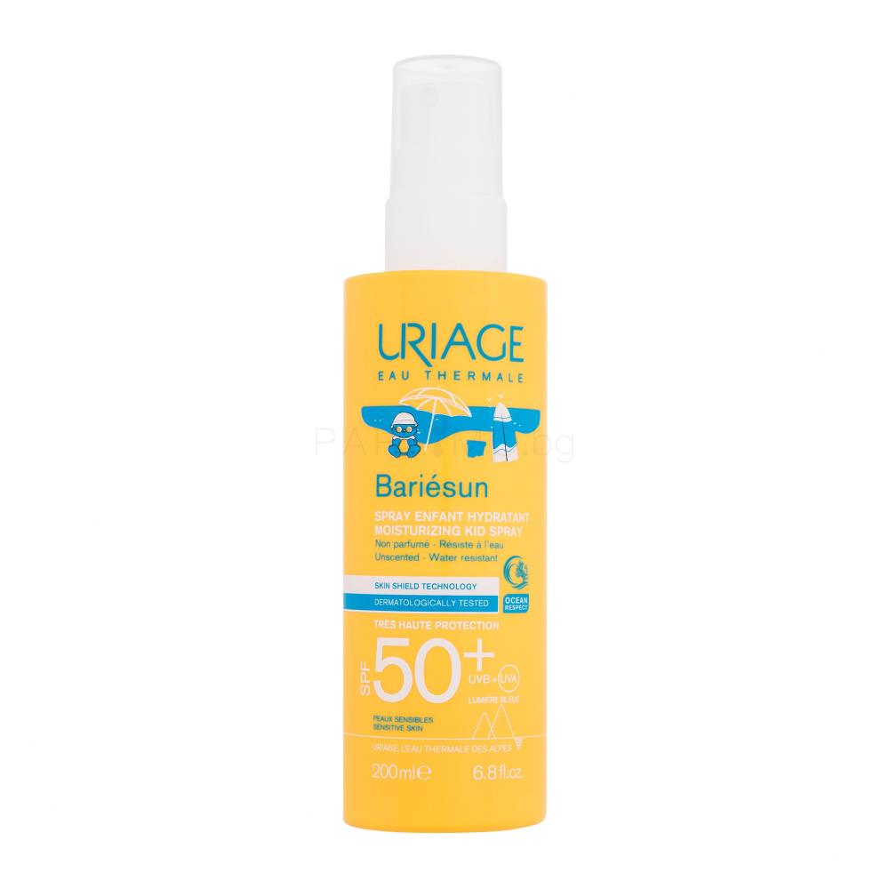 Uriage Bariésun Moisturizing Kid Spray SPF50+ Слънцезащитна козметика за тяло за деца 200 ml ...