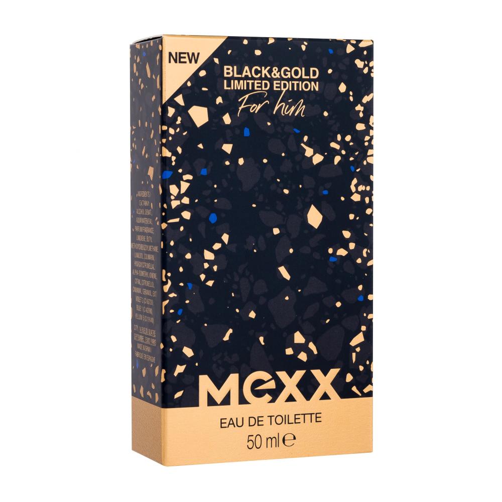 Mexx Black & Gold Limited Edition Eau de Toilette за мъже 50 ml ...
