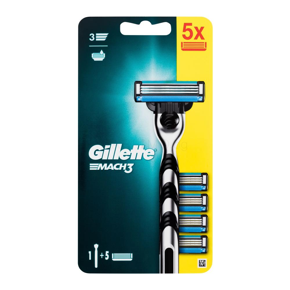 Gillette Mach3 Самобръсначка за мъже Комплект увредена кутия | Parfimo.bg