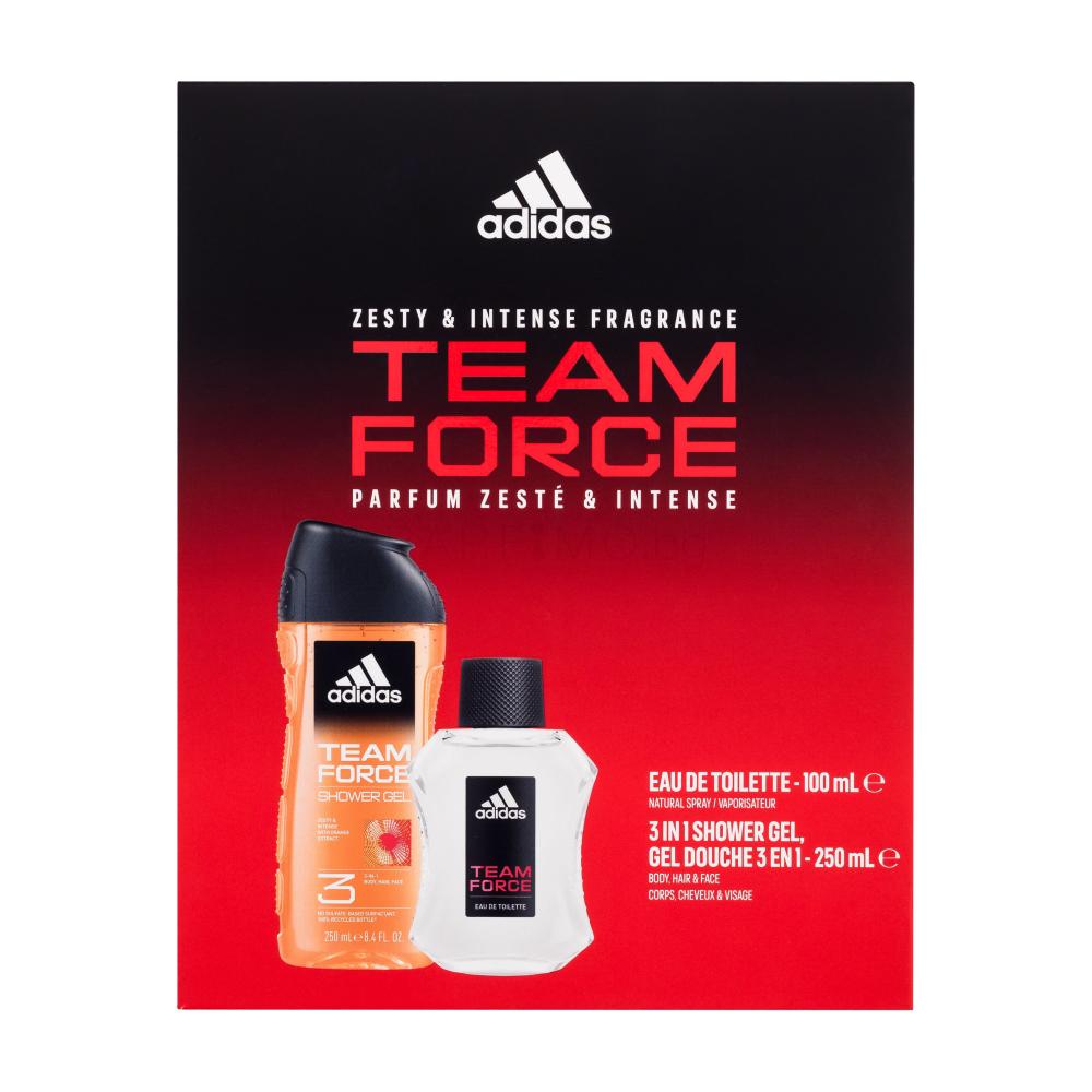 Adidas Team Force Подаръчен комплект EDT 100 ml + душ гел 250 ml ...