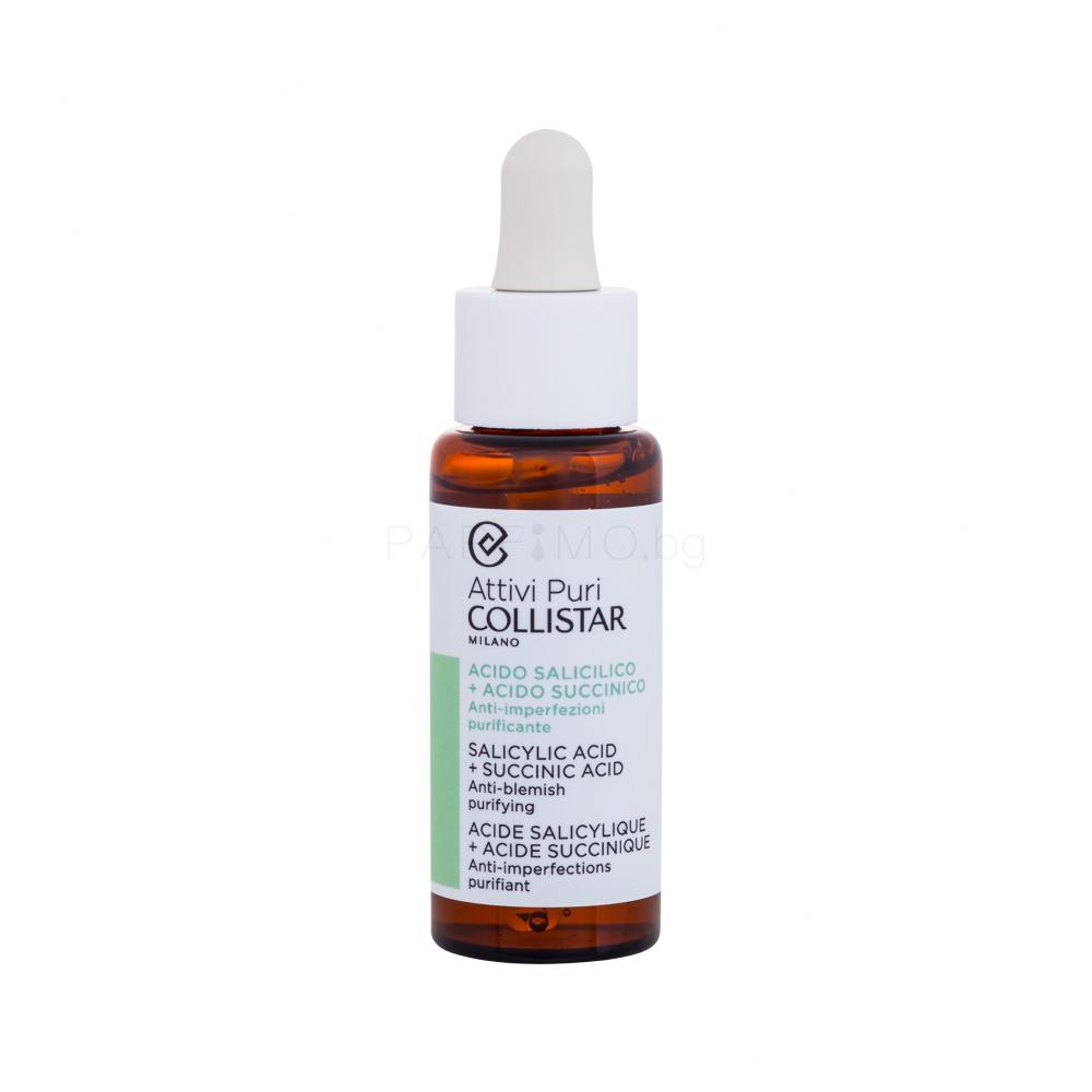 Collistar Pure Actives (Attivi Puri) Salicylic Acid + Succinic Acid ...