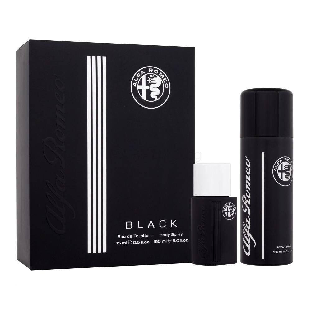 Alfa Romeo Black Подаръчен комплект EDT 15 ml + спрей за тяло 150 ml ...
