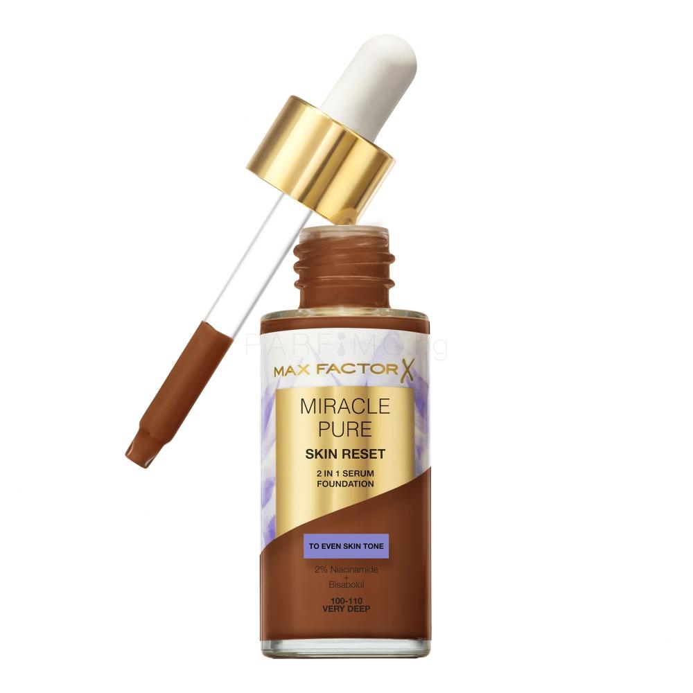 Max Factor Miracle Pure Skin Reset 2in1 Serum Foundation Фон дьо тен за ...