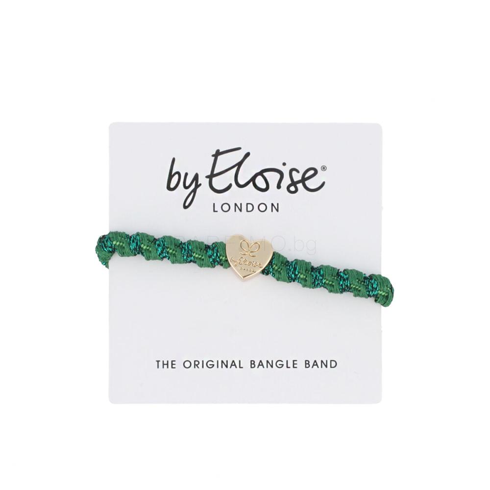 By Eloise London Woven Gold Heart Ластик за коса за жени 1 бр Нюанс ...