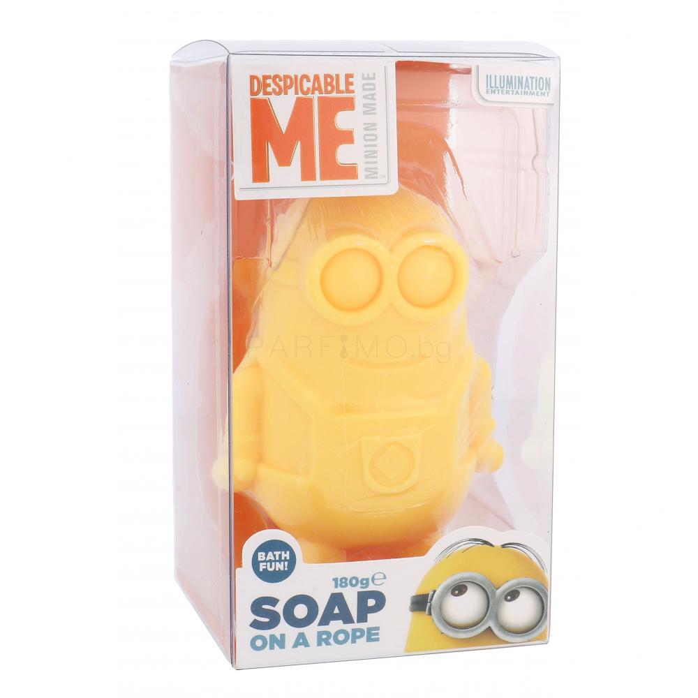 Minions Soap On A Rope 3D Твърд сапун за деца 180 g | Parfimo.bg