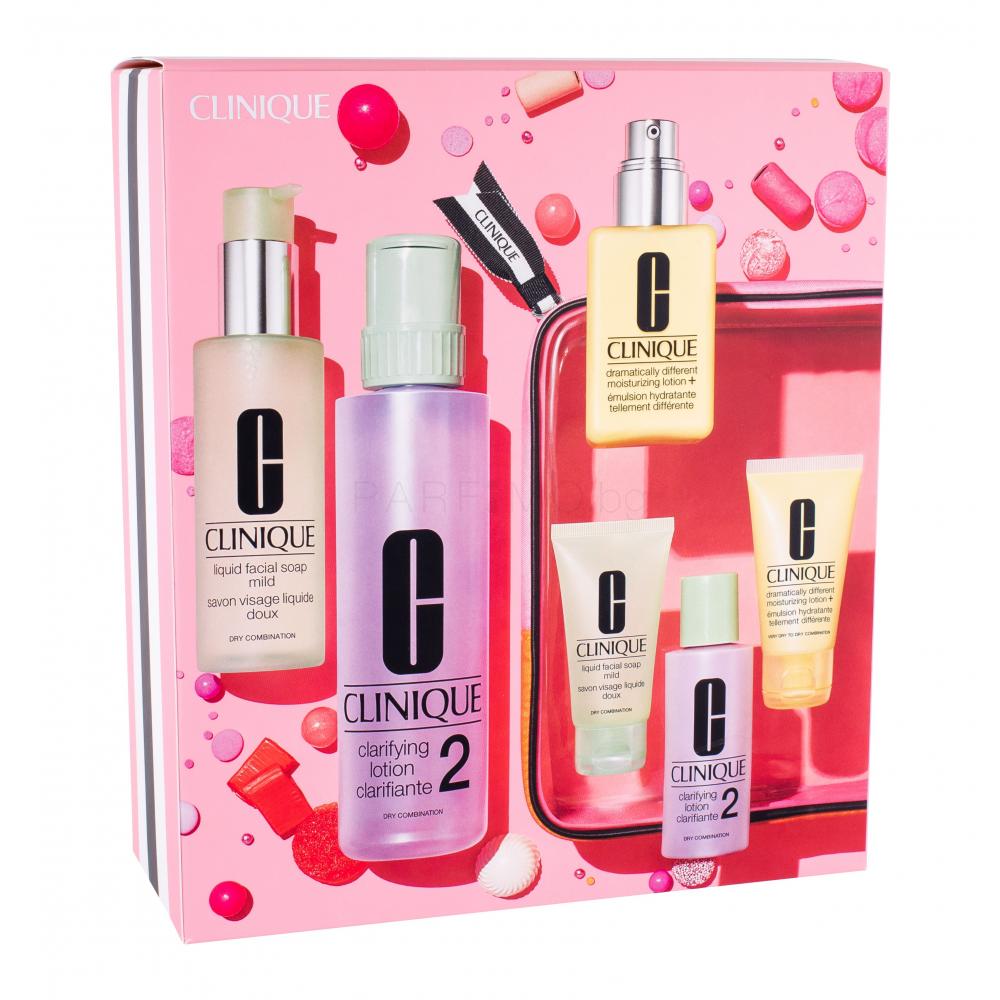 Clinique 3-Step Skin Care 2 Подаръчен комплект почистваща вода за лице ...