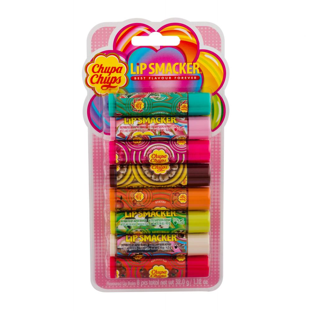 Lip Smacker Chupa Chups Подаръчен комплект балсам за устни 8 бр X 4 G